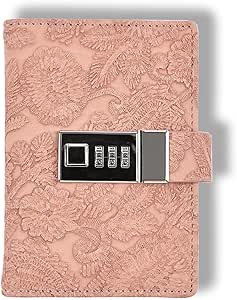 Lirener Creative Lockable Diary(Lace Embossed), A7 Secret Password ...