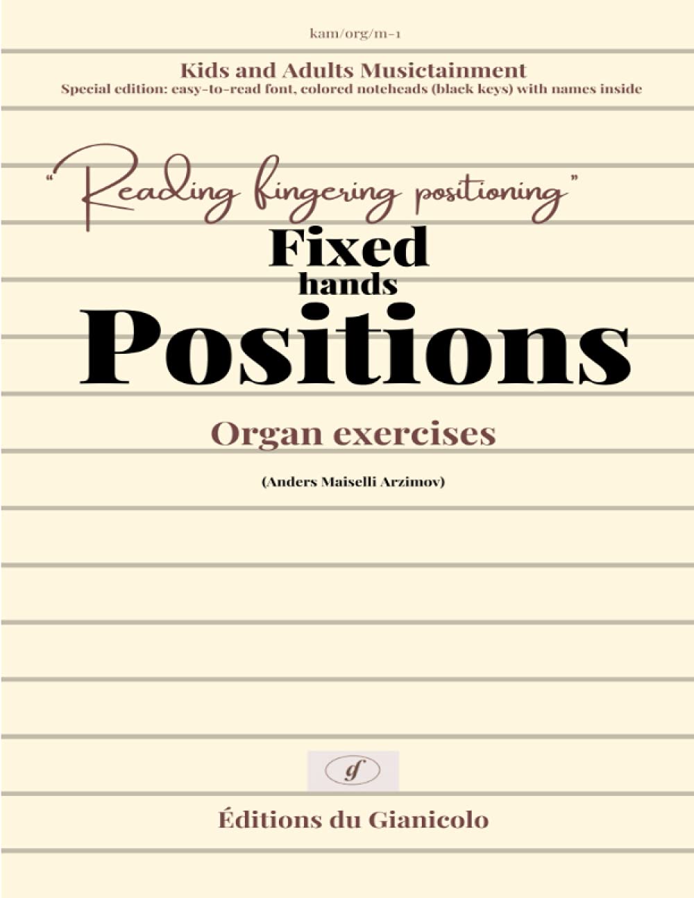Buy “Reading fingering positioning” Fixed hands positions-Organ ...