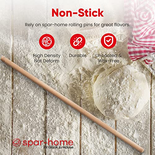 spar-home Turkish Rolling Pin – Traditional Beech Wood Rolling Pin ...
