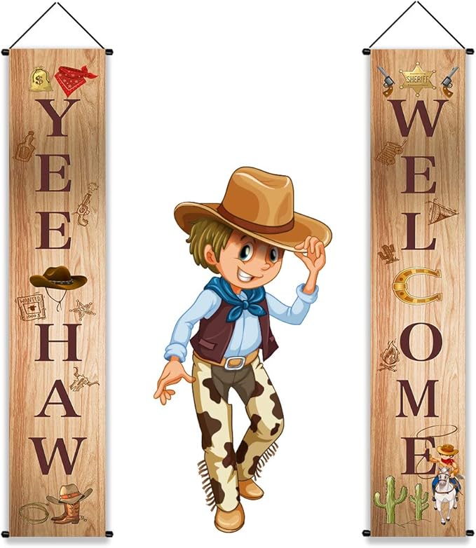 Amazon.com: West Cowboy Garland Party Decorations - Western Redoe ...
