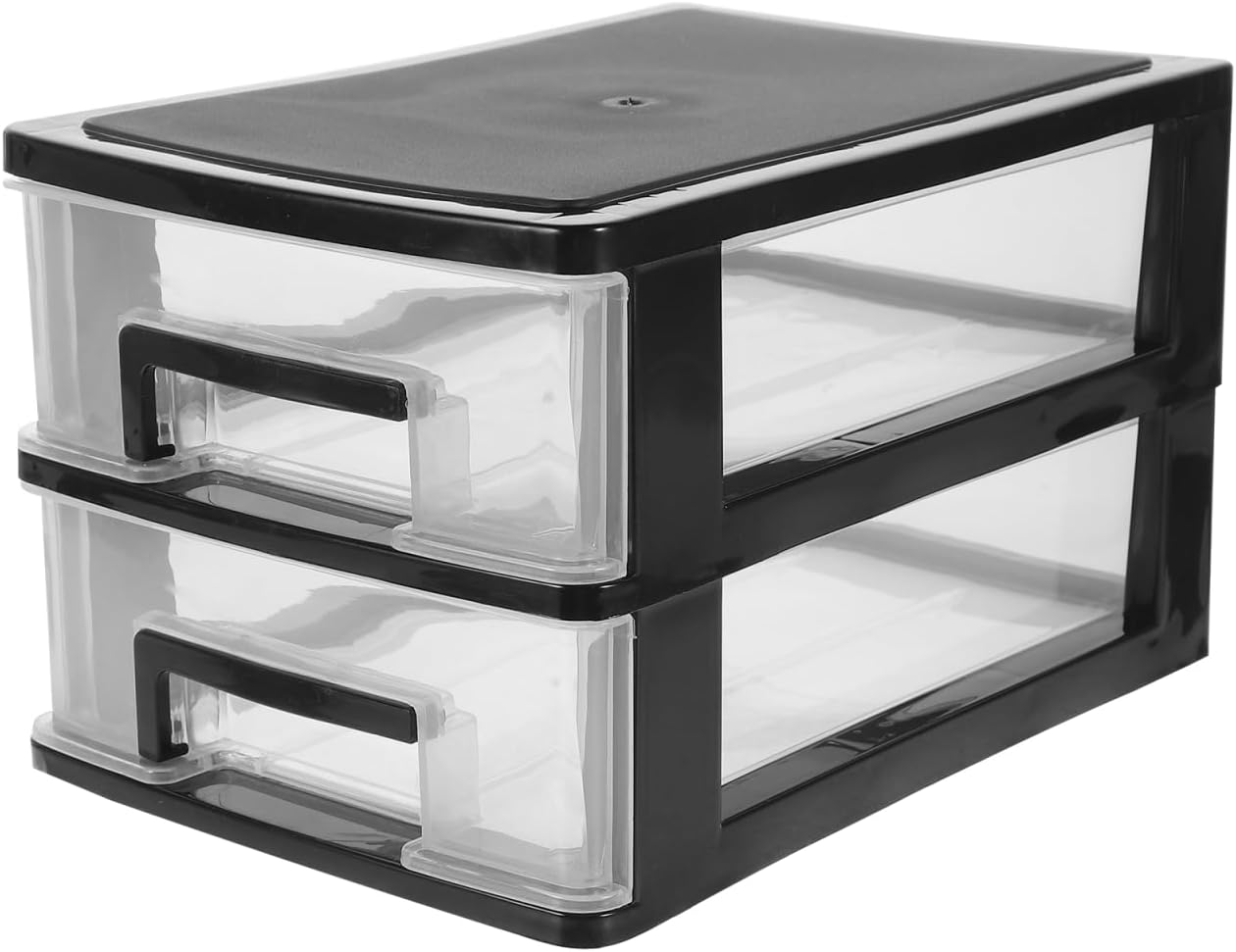 Artibetter Office Desk 2 Desktop Organizer Plastic Drawer Plastic ...