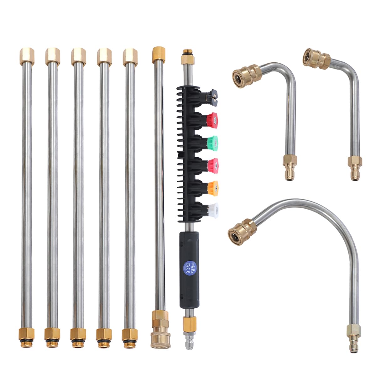 Aim Tools Pressure Washer Extension Wand Gutter Cleaning Tool 10 Pack ...