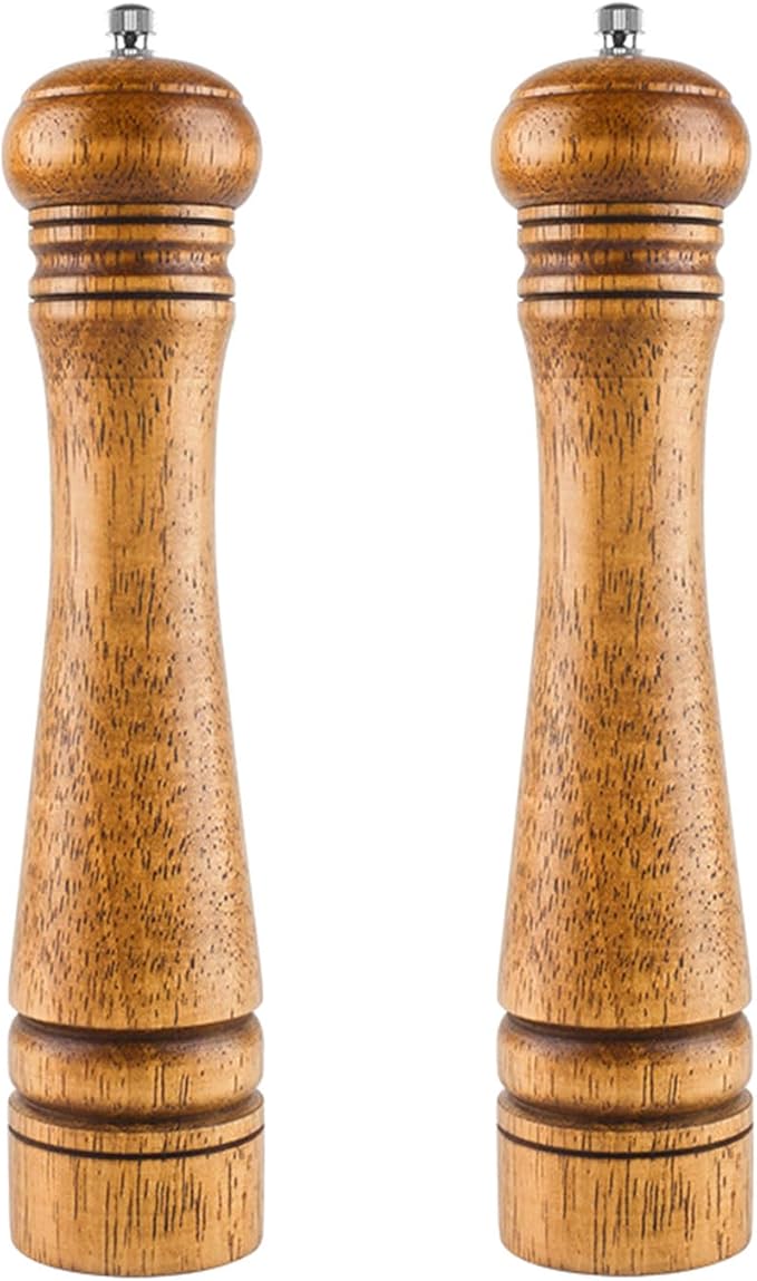 Amazon.com: Salt and pepper grinding unit, wooden pepper grinding ...