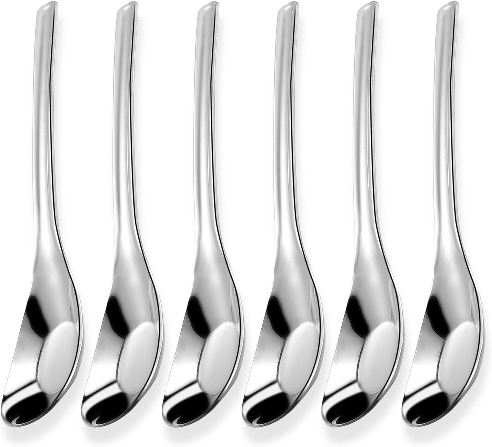 Amazon.com: TWBNAD 6 Pcs Asian Soup Spoons - 7 Inch Heavy Duty Deepened ...