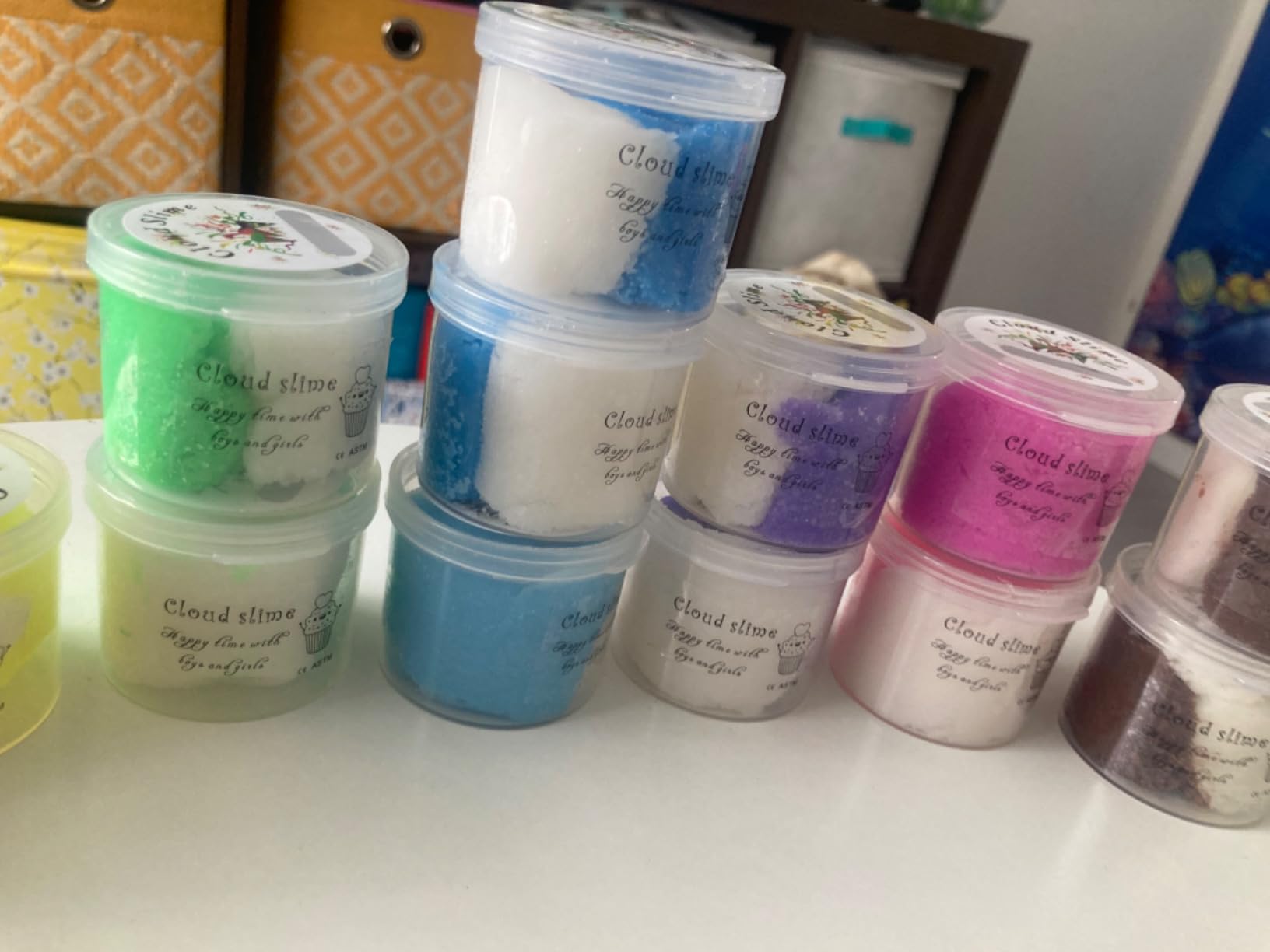 Fluffy Cloud Slime 15-Pack Case of colorful for Girls and Boys, Fun ...