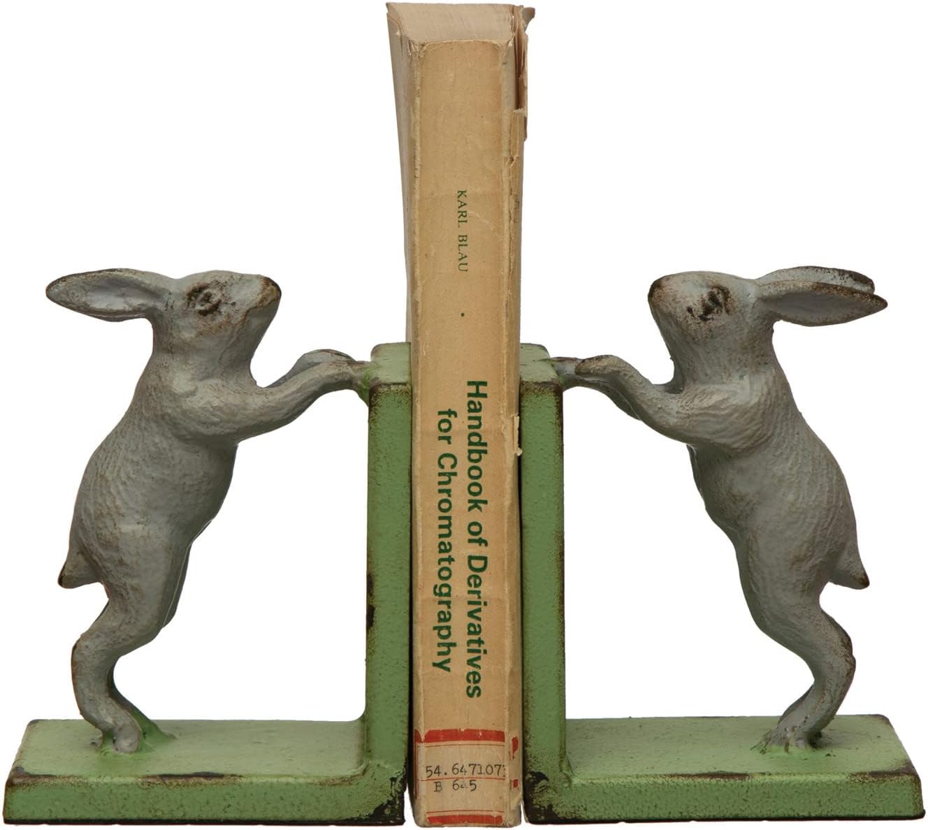 Amazon.com: Creative Co-Op 2-Tone Cast Iron Rabbit, Set of 2, Grey and ...