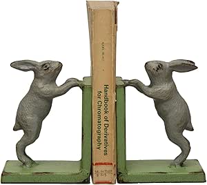 Amazon.com: Creative Co-Op 2-Tone Cast Iron Rabbit, Set of 2, Grey and ...