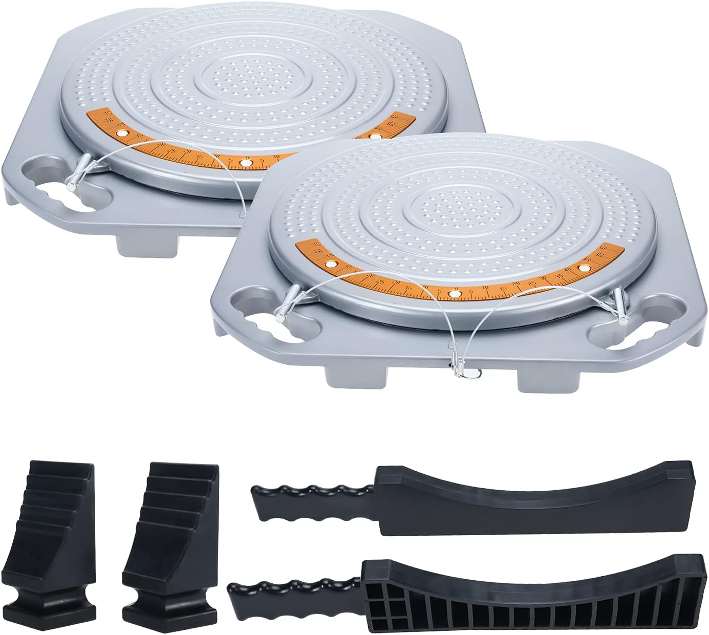 BTSHUB Wheel Alignment 360° Rotating 4 Ton Capacity, Pair of Turntable ...