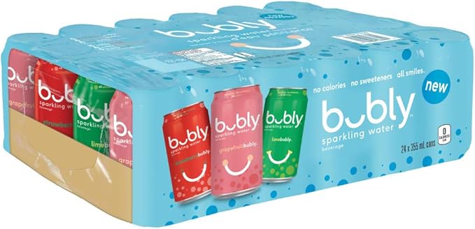 bubly Sparkling Water Variety Pack, 355 mL Cans, 24 Pack : Amazon.ca ...