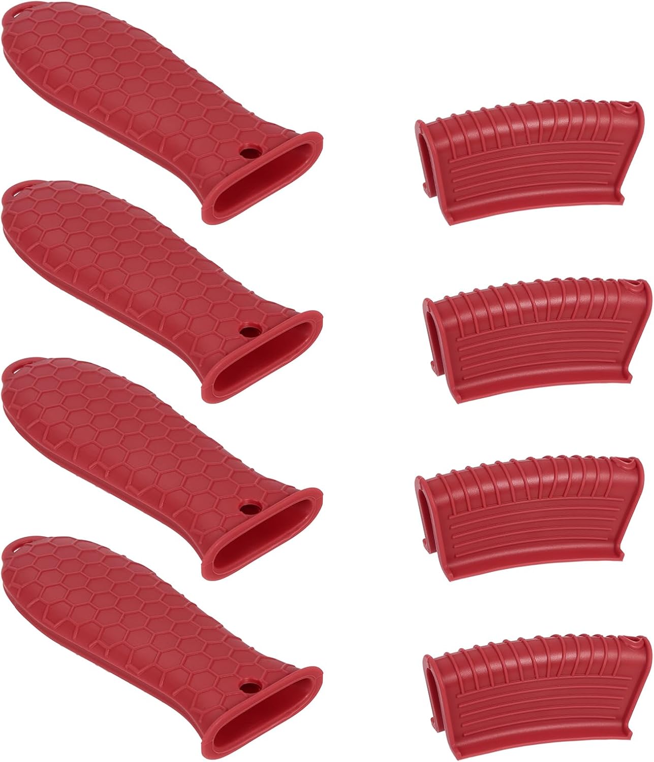 Amazon.com: uxcell 8pcs Cast Iron Skillet Handle Covers, Silicone Hot ...