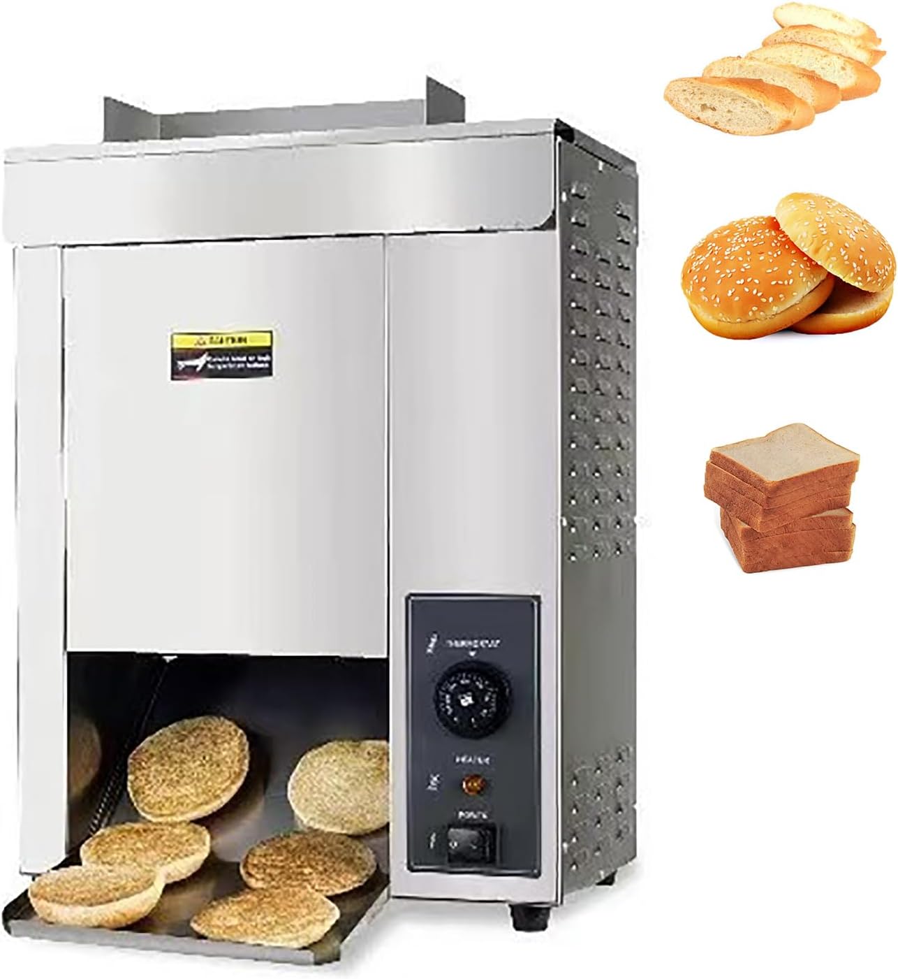 Amazon.com: TECHTONGDA Commercial Burger Buns Toaster Electric Vertical ...