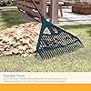 Amazon.com : Suncast Telescoping Rake with 24-Inch Poly Tine Profile ...