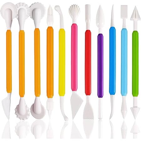8 Pieces Cake Modelling Utensils, Fondant Sculpture Modelling Tools ...