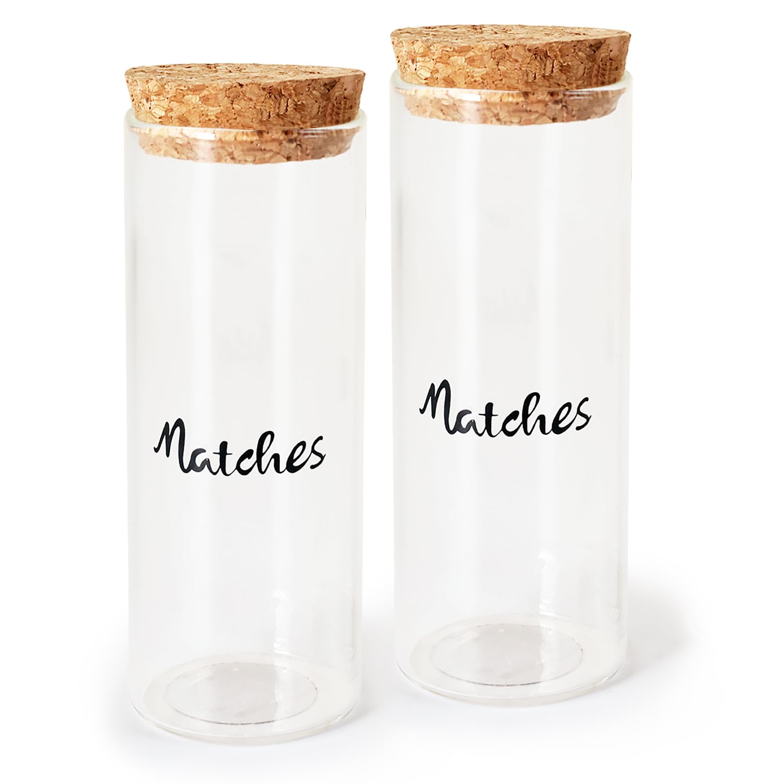 Amazon.com: Glass Match Holder with Strikers and Cork Lid Farmhouse ...