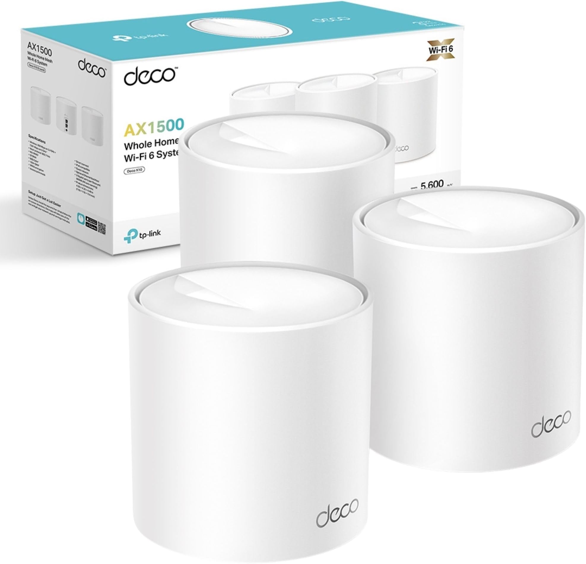 TP-Link Deco X10(3-pack) AX1500Mbps Whole Home Mesh WiFi 6 System ...