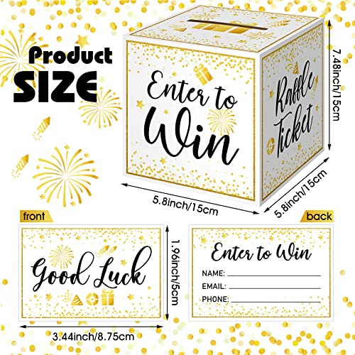 Snapklik.com : Colarr Raffle Box Gold Brass Donation Box Ballot Safe ...