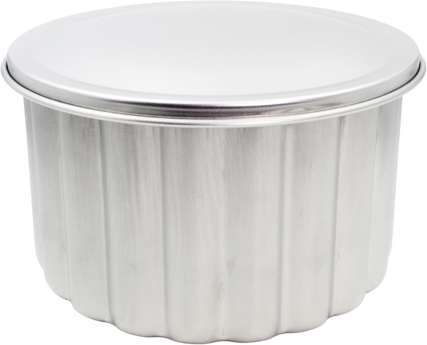 Amazon.com: Portuguese Aluminum Pudding Mold with Lid – Fluted Flan ...