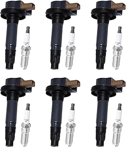 Amazon.com: HENGCOOL Set of 6 Ignition Coil Packs & Spark Plugs Kit ...