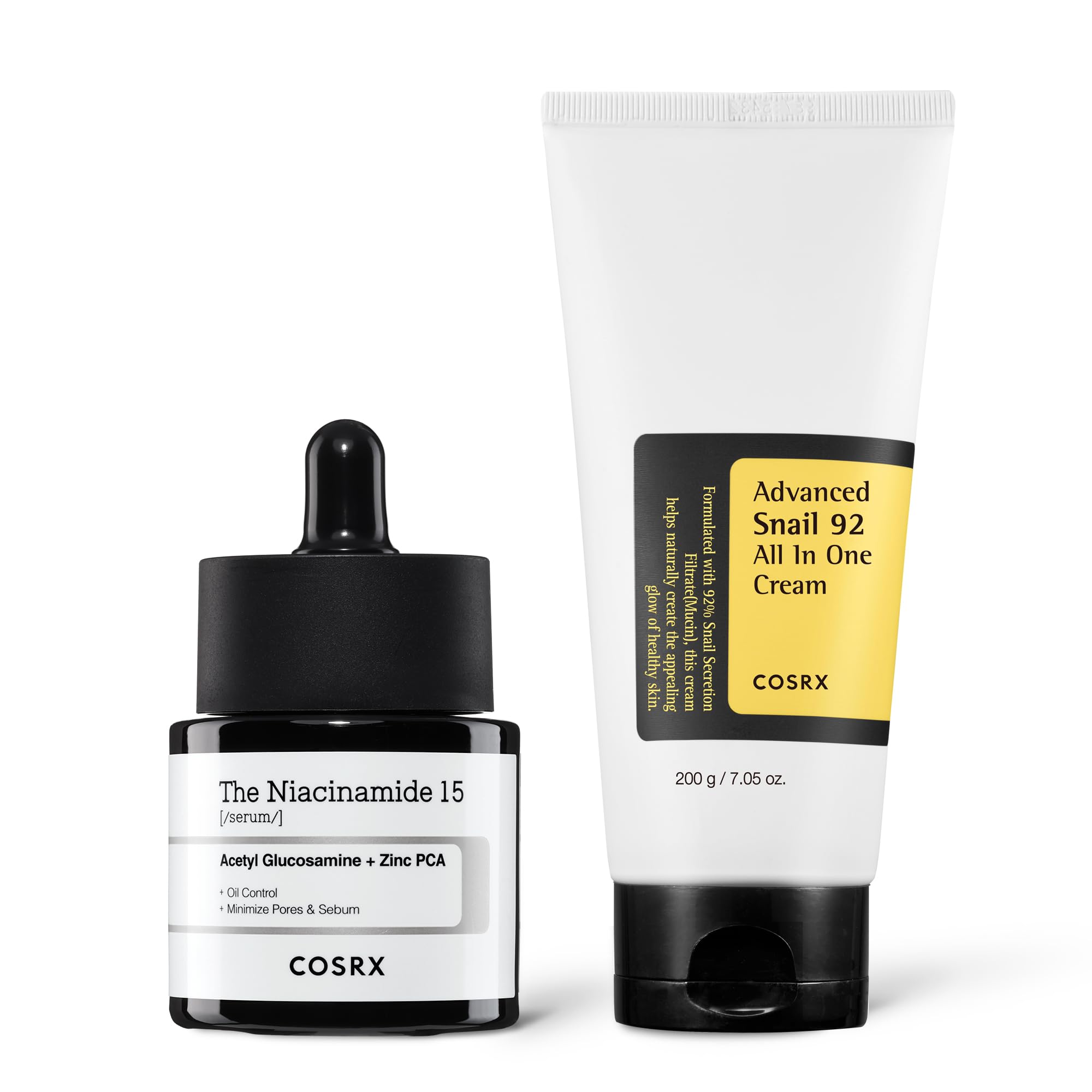 Amazon.com: COSRX Radiant Skin Routine - Niacinamide 15% Serum + Snail ...