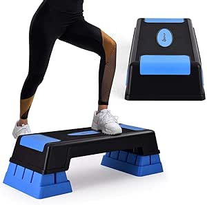 COSTWAY Aerobic Stepper, 2/3 Levels Height Adjustable Exercise Step ...