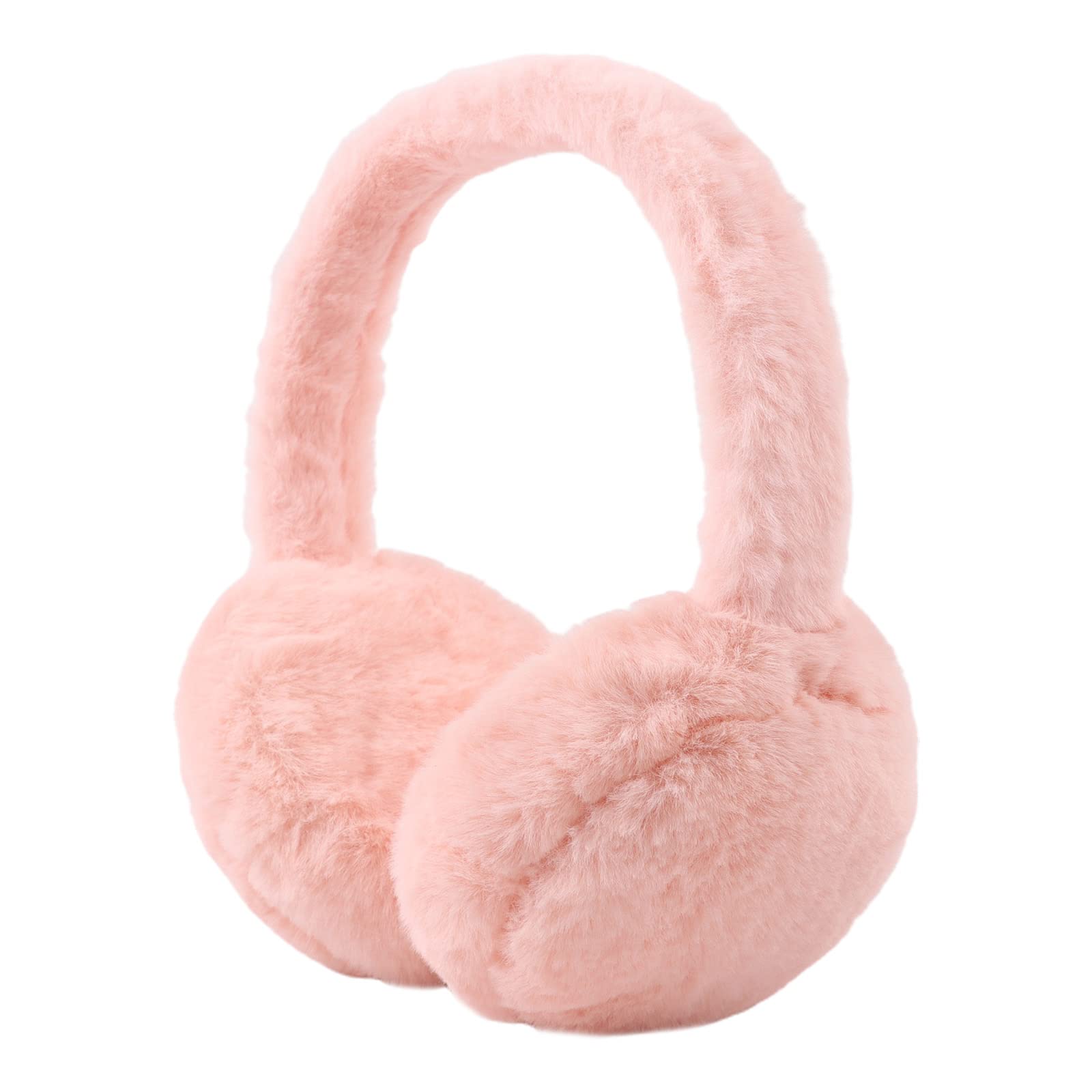 Snapklik.com : PESAAT Fluffy Ear Muff For Women Plush Foldable Earmuffs ...