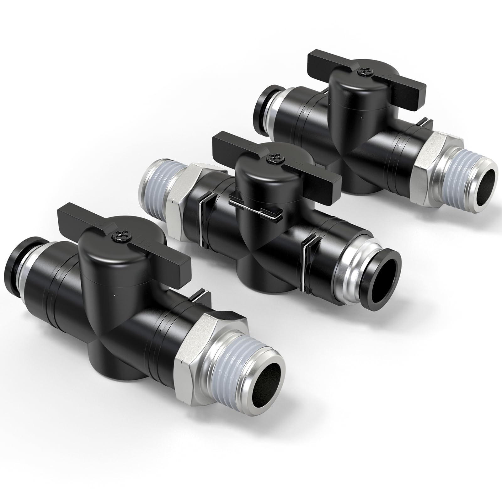 Amazon.com: TAILONZ PNEUMATIC 1/4 Inch Tube OD x 1/8 Inch NPT Thread Ball Valve Air Flow Control ...