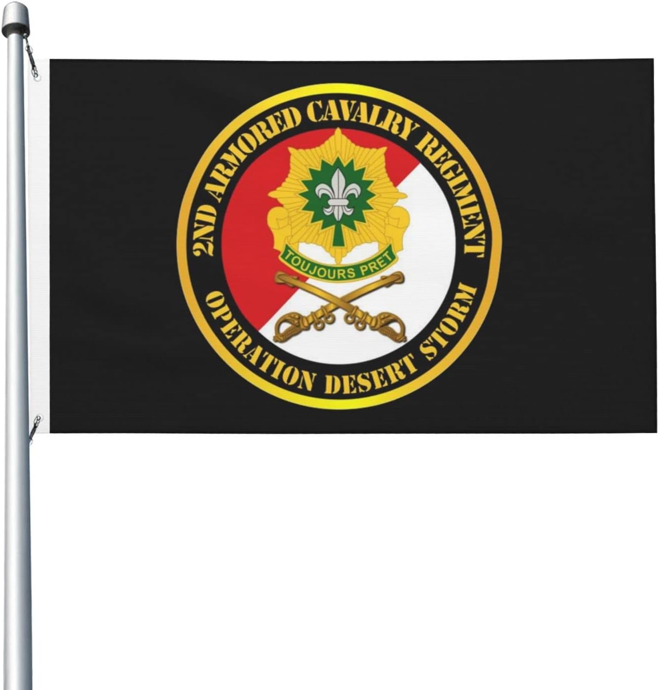 Amazon.com : 2nd Armored Cavalry Regiment Unit Garden Flag 3x5 Ft Decor ...