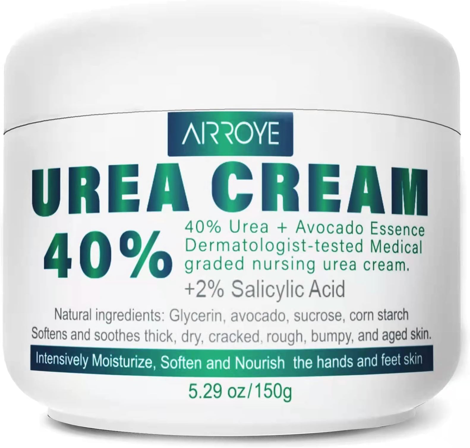 Amazon.com : PurOrganica Urea 40% Foot Cream - Made in USA - Callus ...