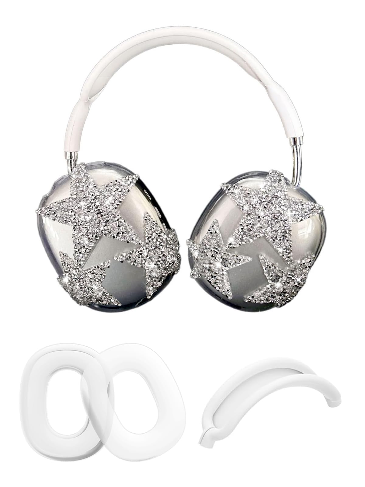 Amazon.com: 3 in 1 Bling Case Cover for AirPod Max, Clear TPU ...