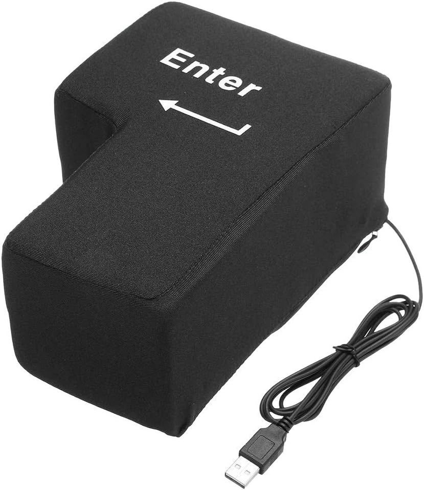 Amazon.com: Bagmrteho Big Enter Key Enter Button Throw Pillow Funny ...