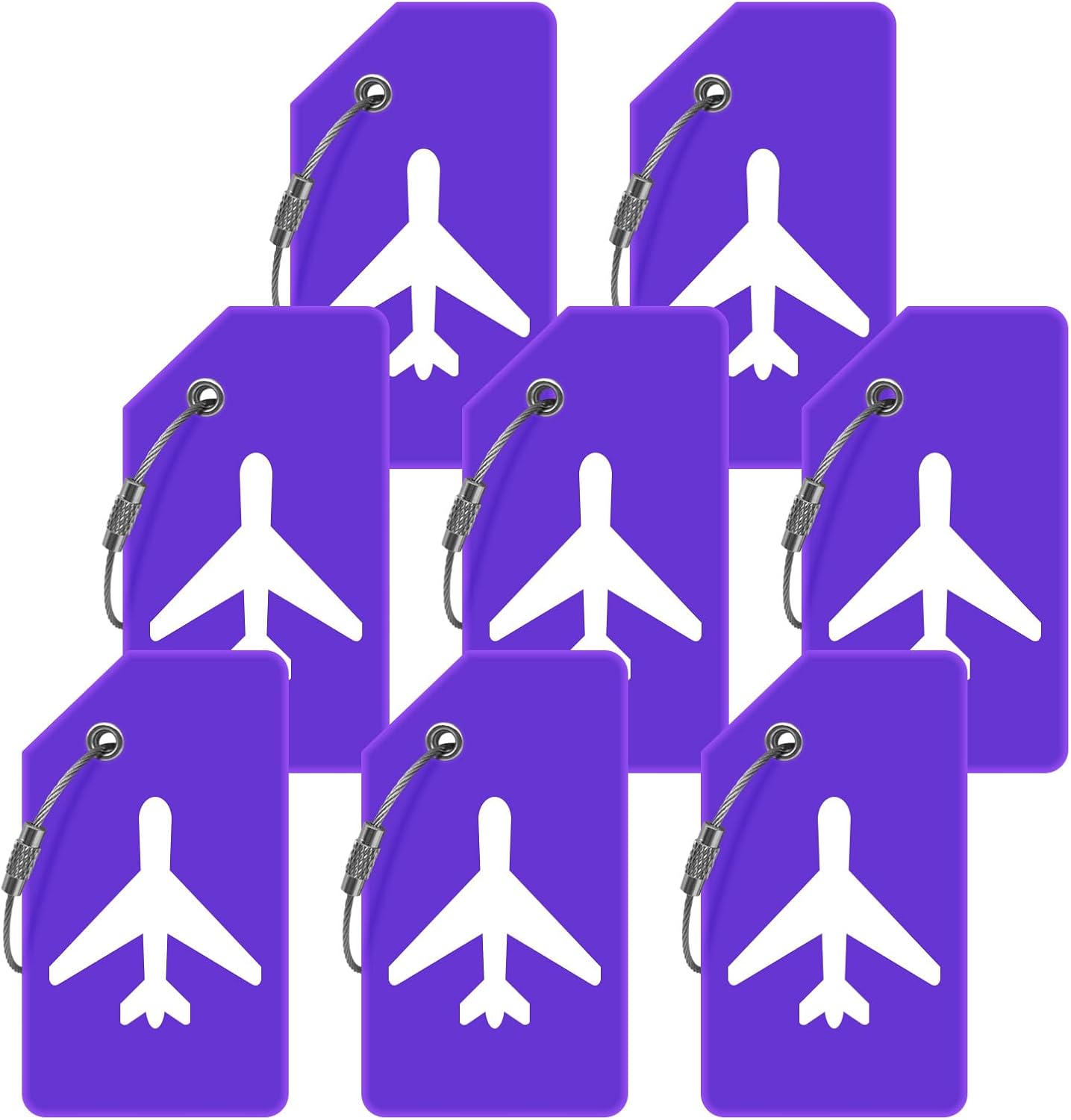 Amazon.com: Luggage Tags for Suitcases, Quickly Spot 8Pcs Luggage Identifier Tags, Travel ...