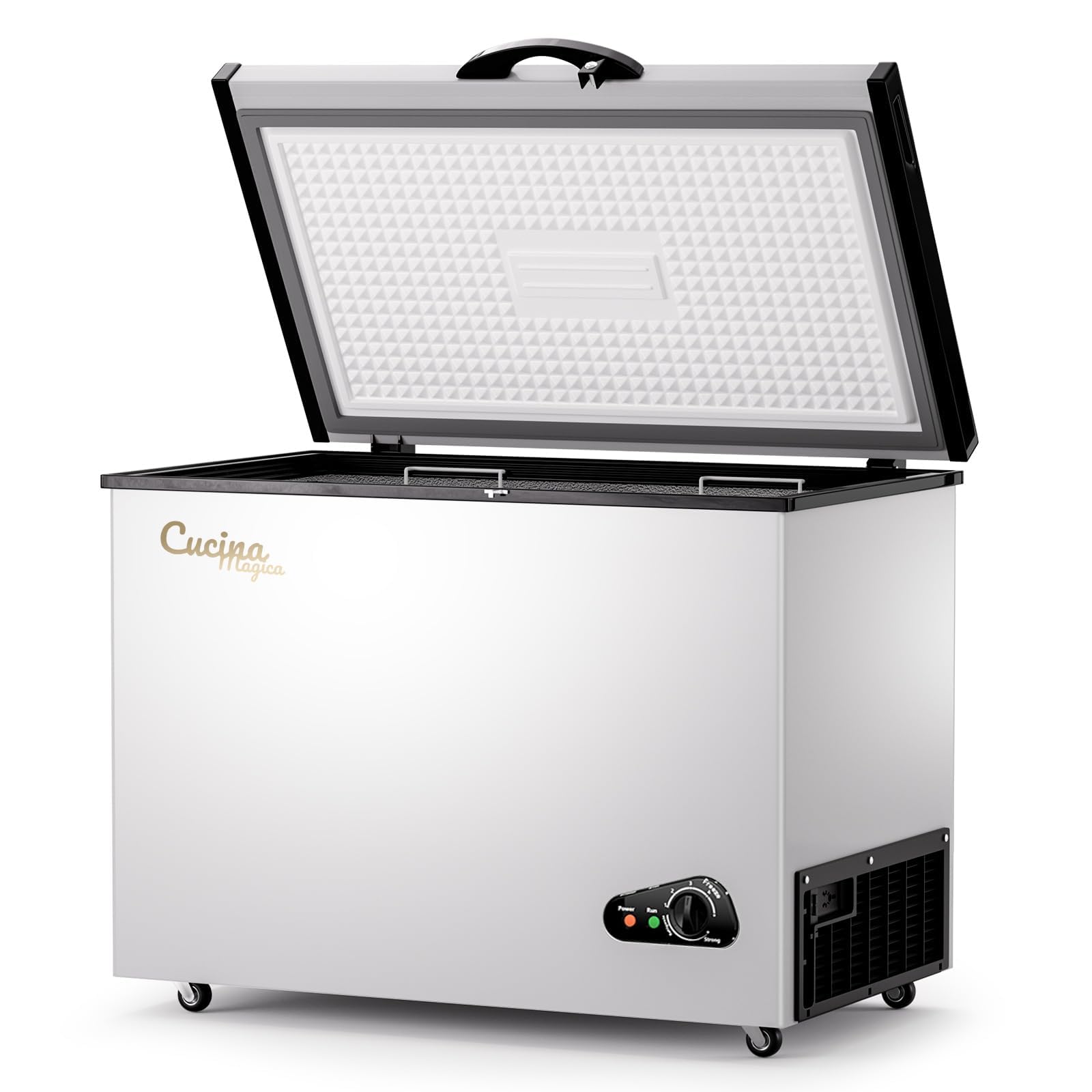 Commercial Chest Freezer, 10.2 Cu.Ft Chest Freezer 6 Temp Control(-0.4F ...