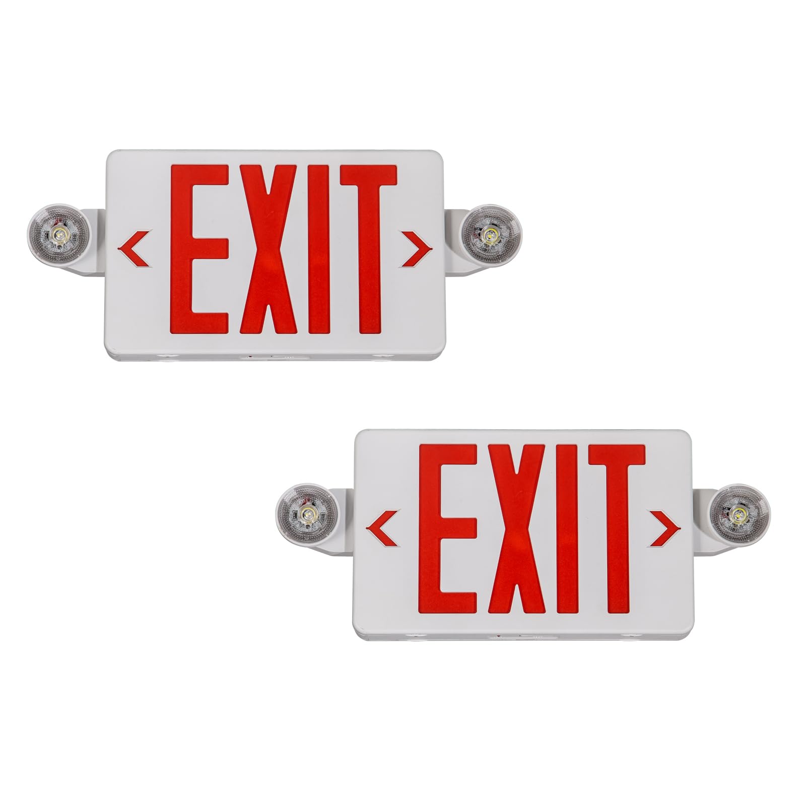 TANLUX Red Exit Sign with Emergency Lights, LED Emergency Exit Light ...