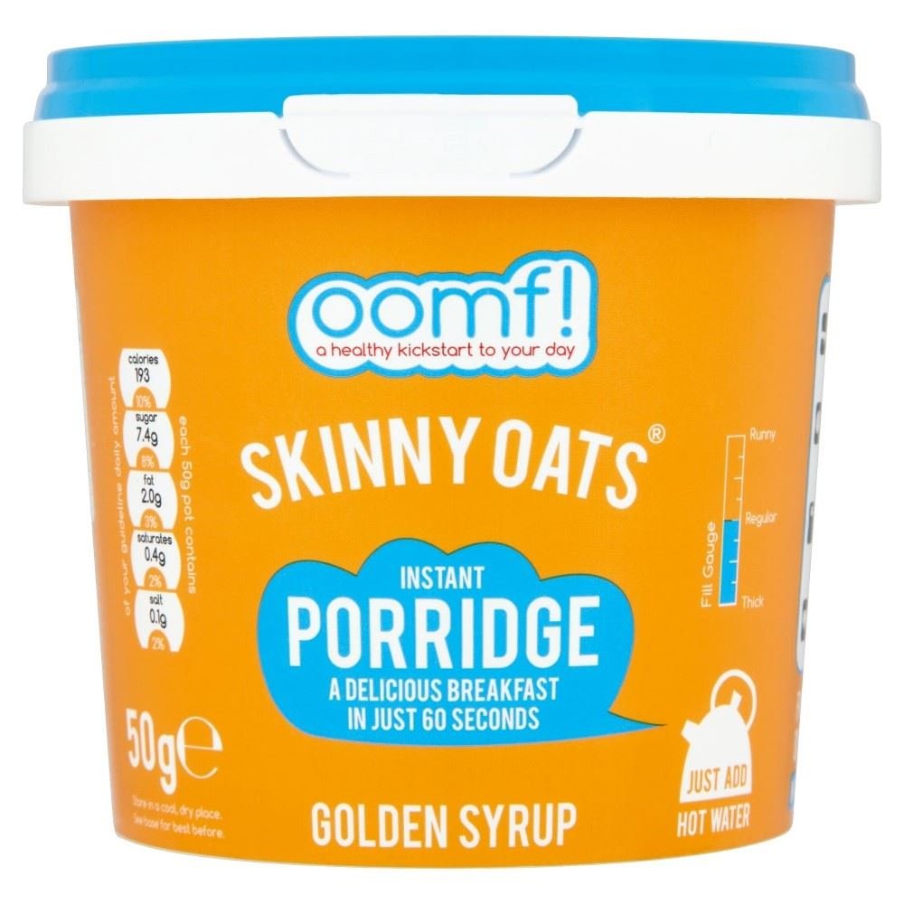 Amazon.com : Oomf! Skinny Oats Porridge Golden Syrup (50g) : Grocery ...