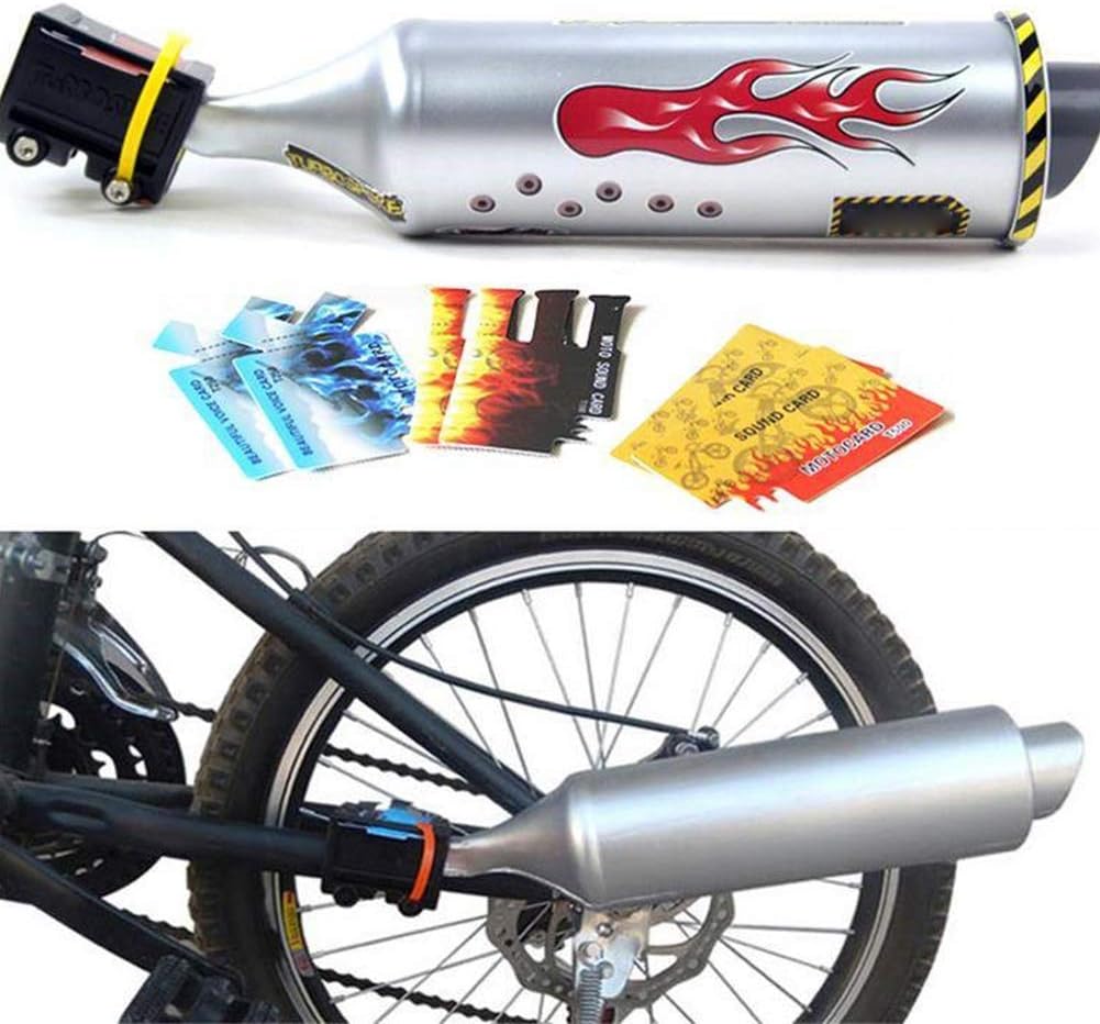 1PC Bike Exhaust Bicycle Exhaust Sound System Bike Turbo Exhaust Pipe ...