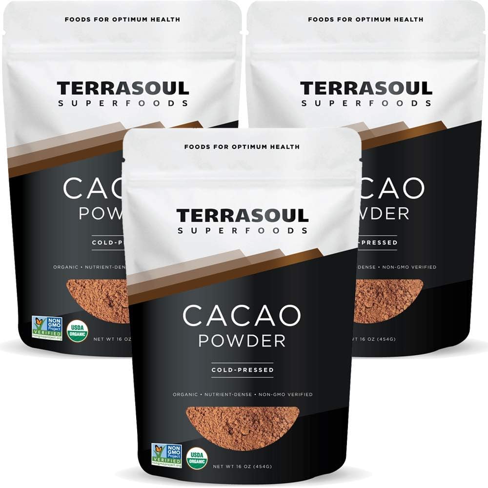 Amazon.com: SOTRU Raw Organic Cacao Powder & Super Greens - Fermented ...