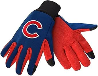 Amazon.com: FOCO Forever Collectibles Chicago Cubs Color Texting Gloves ...