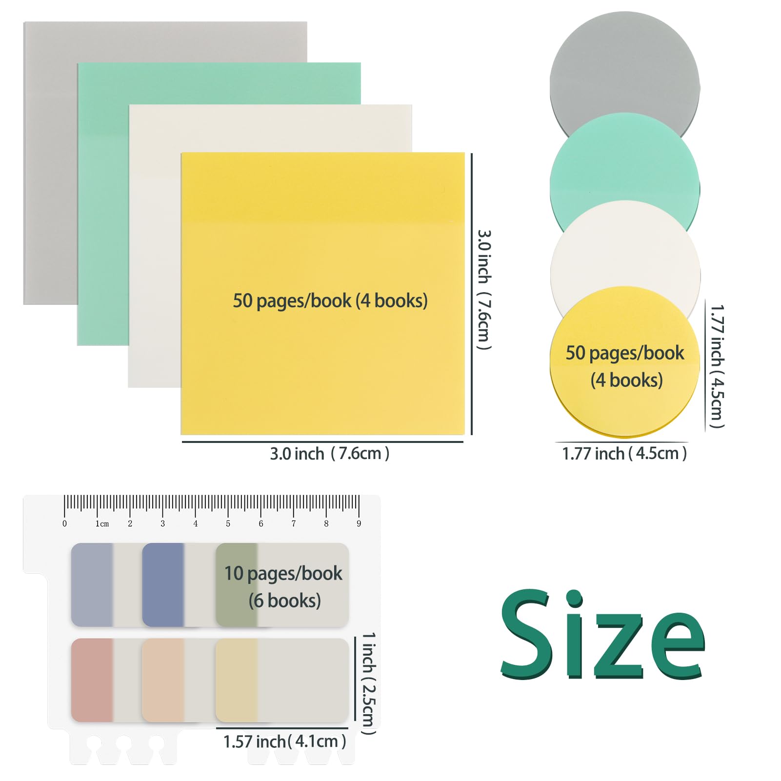Snapklik.com : NatureTouch Transparent Sticky Notes 3x3 Clear Sticky ...