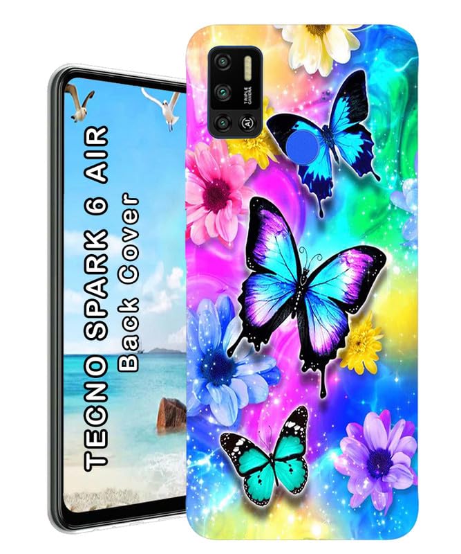 HOMEGURU Soft Flexible Printed Back Cover for Tecno Spark 6 Air Back ...