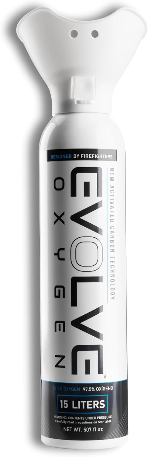 Amazon.com: EVOLVE 15-Liter Pure Oxygen Canister with Breathing Cup ...