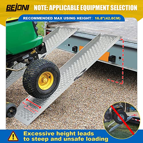 Snapklik.com : 59 L Lawn Mower Ramp, 1300lbs/PR Capacity For Quad ...