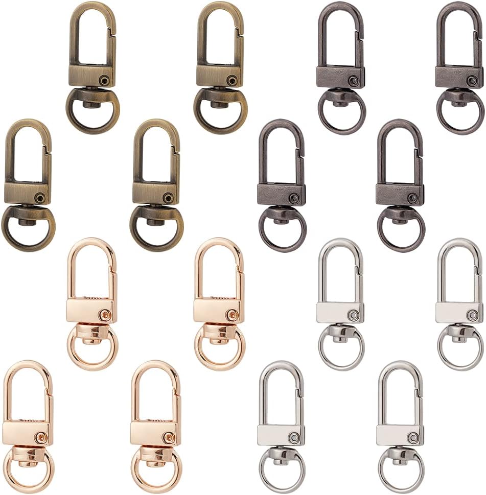 Amazon.com: PH PandaHall Key Chain Clips, 16 Pieces 4 Colors Metal ...