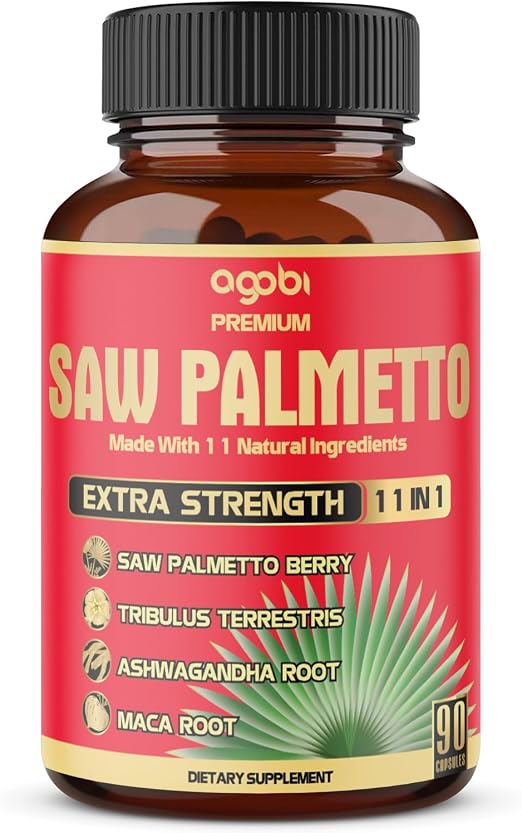 Amazon.com: Premium Saw Palmetto Capsules - Combined with Ashwagandha ...