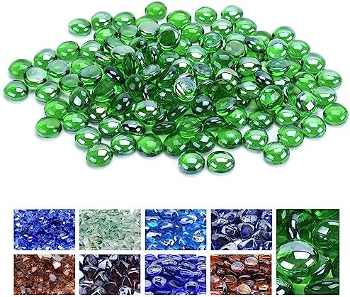 Amazon.com: GasSaf Blue Fire Glass Beads for Outdoor Fire Pit ...
