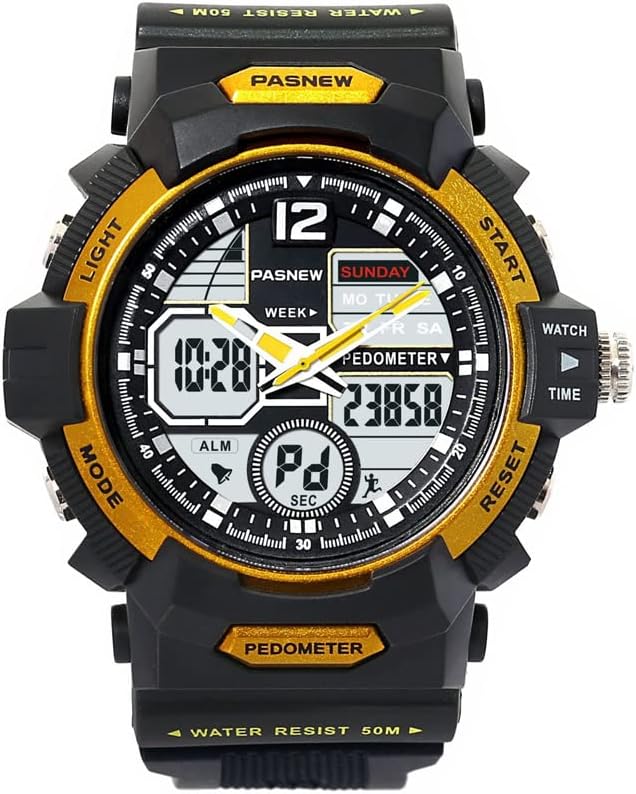 PASNEW Boys Watch Alarm Analog Digital Dual Time Nepal | Ubuy