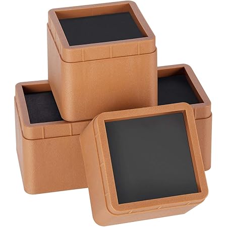 Amazon.com: BTSD-home Adjustable Heavy Duty Bed Risers 3 Inch Stackable ...