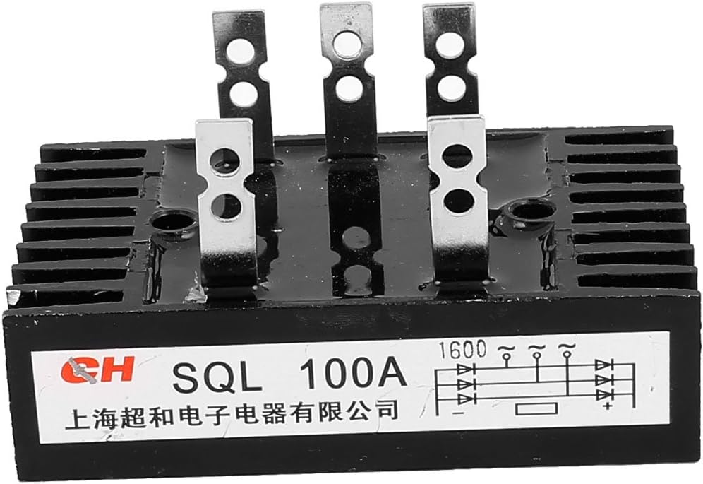sourcingmap SQL100A 1600V 100A 5 Terminals Three Phase Bridge Rectifier ...