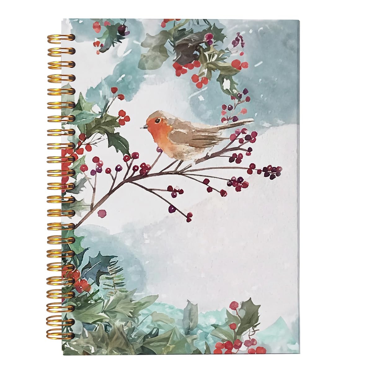 Amazon.com : VNWEK Winter Robin Bird Notebook Journal Notebook, Robin ...