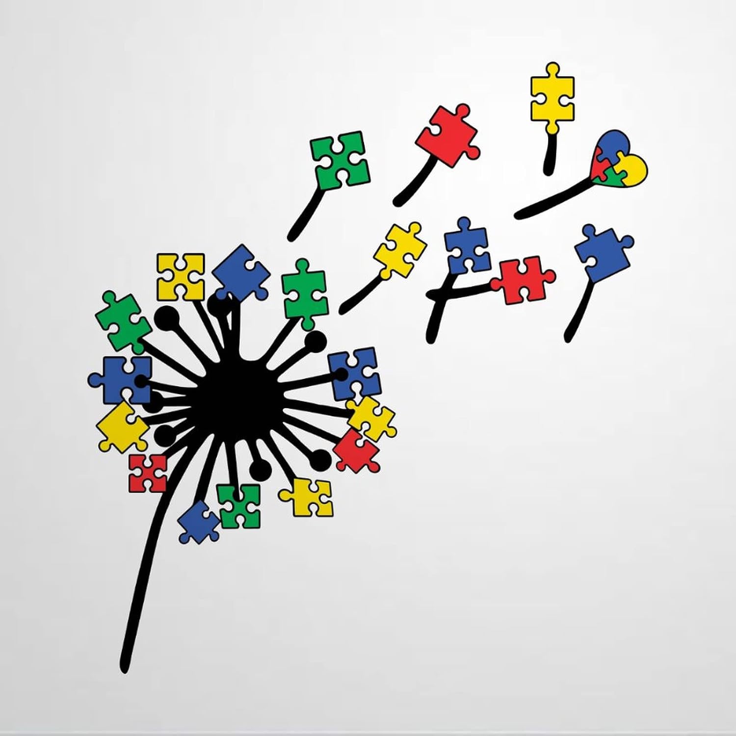 Amazon.com: Autism Awareness Support Wall Decor Art Decals Autism ...