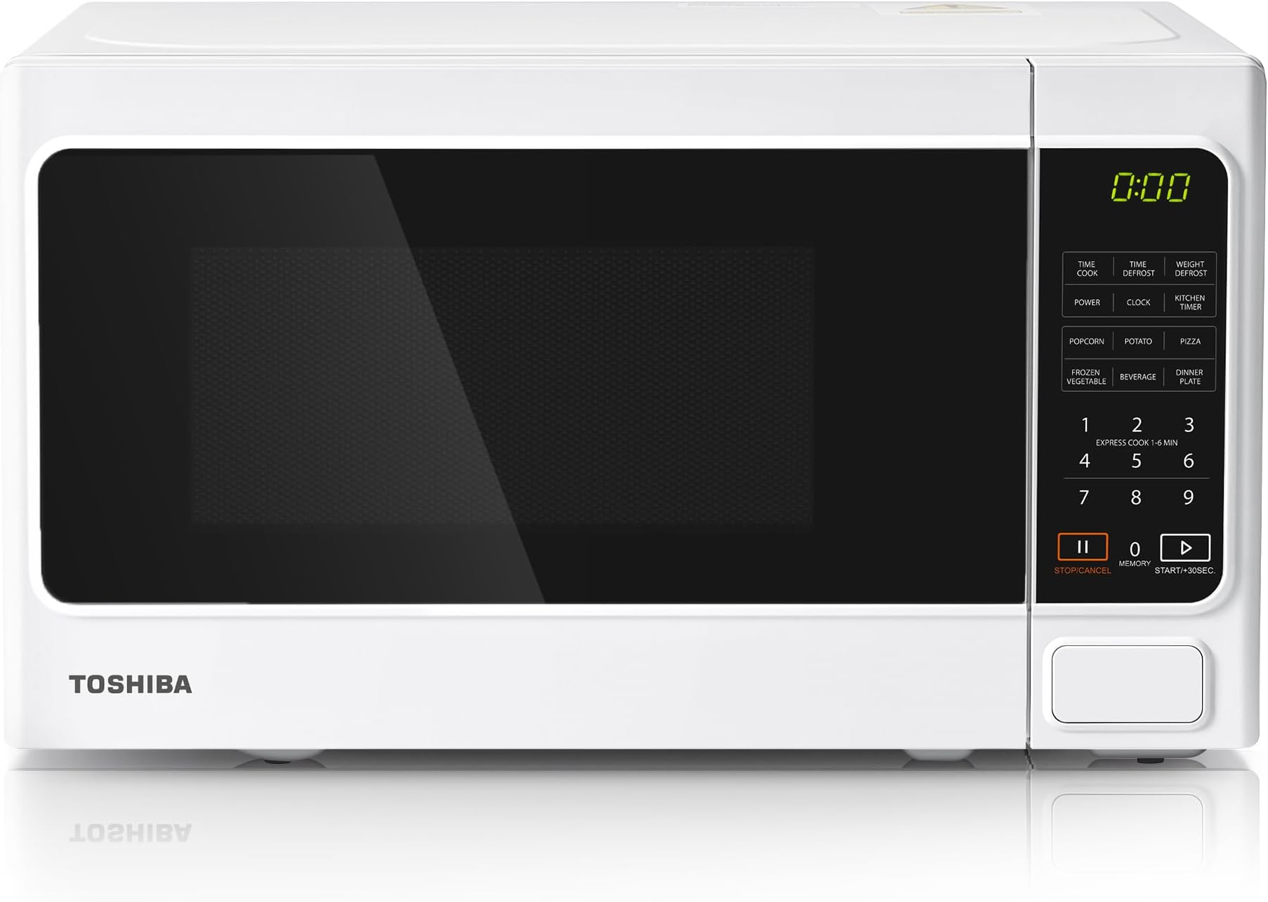 TOSHIBA 20 Liter 800W Digital Solo Small Microwave With 11 Power Levels ...